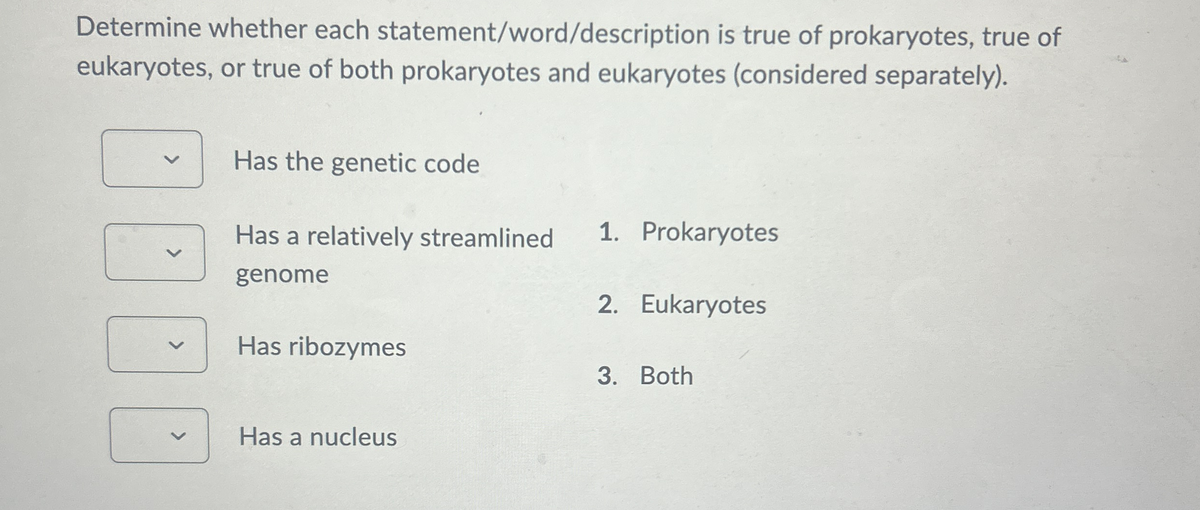 Solved Determine whether each statement/word/description is | Chegg.com