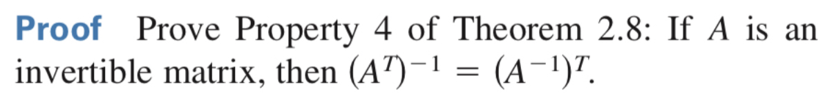 Solved Proof Prove Property 4 ﻿of Theorem 2.8: If A ﻿is | Chegg.com