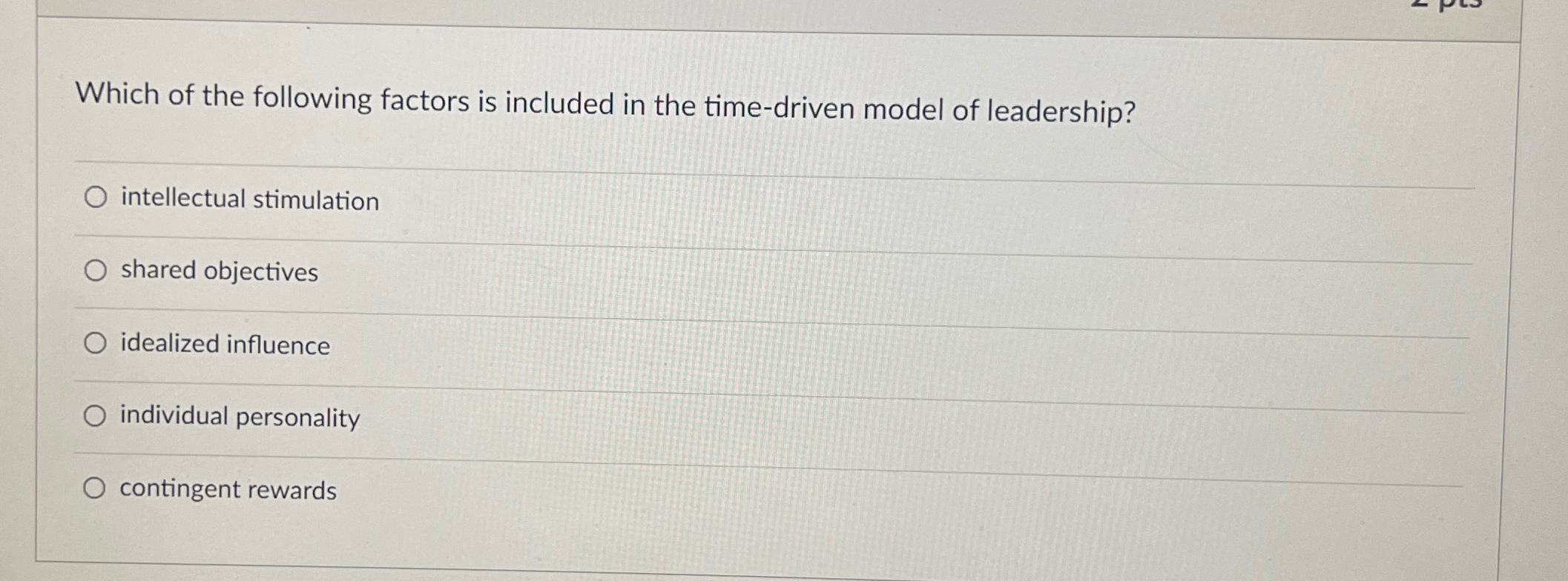 Solved Which of the following factors is included in the | Chegg.com