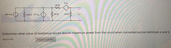 Solved Determine what value of resistance would absorb | Chegg.com