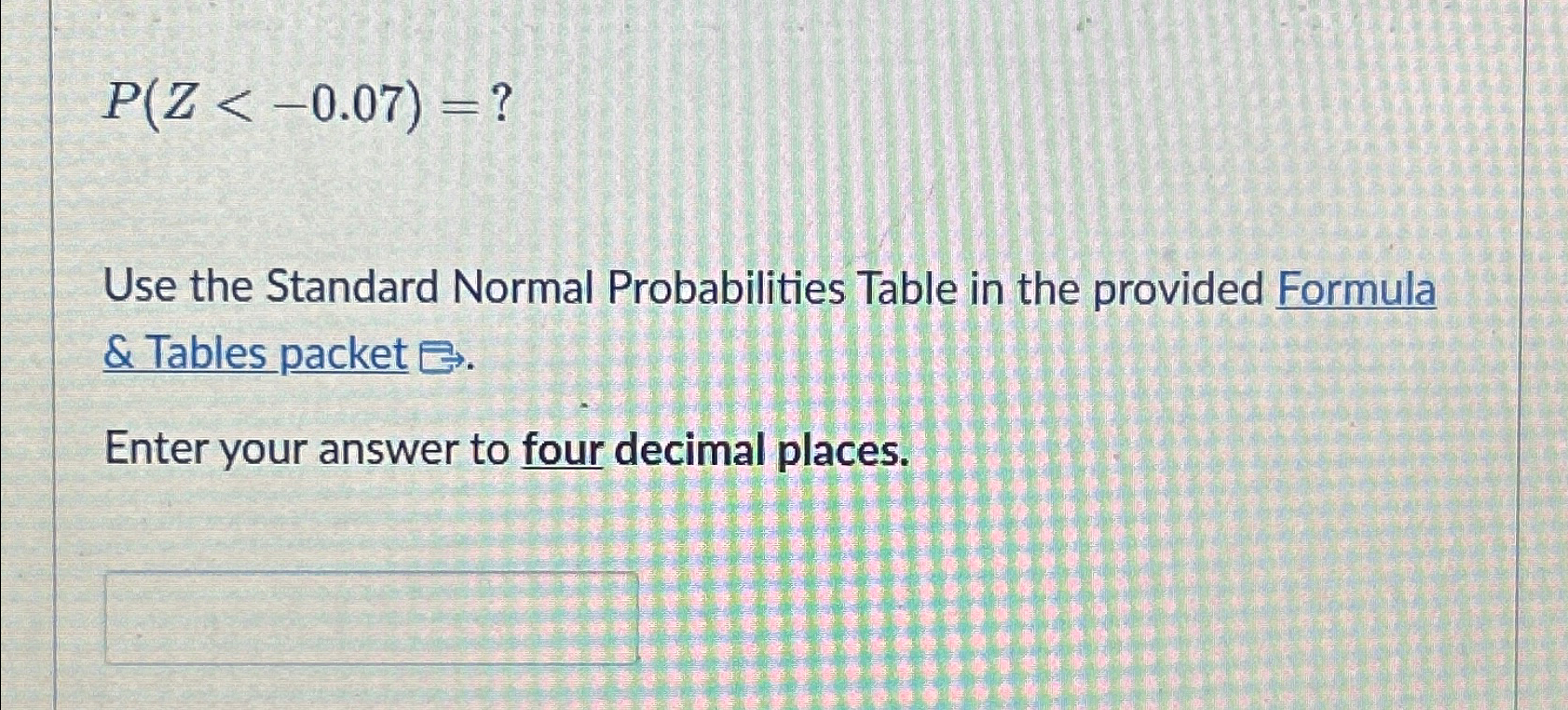 Solved P(Z