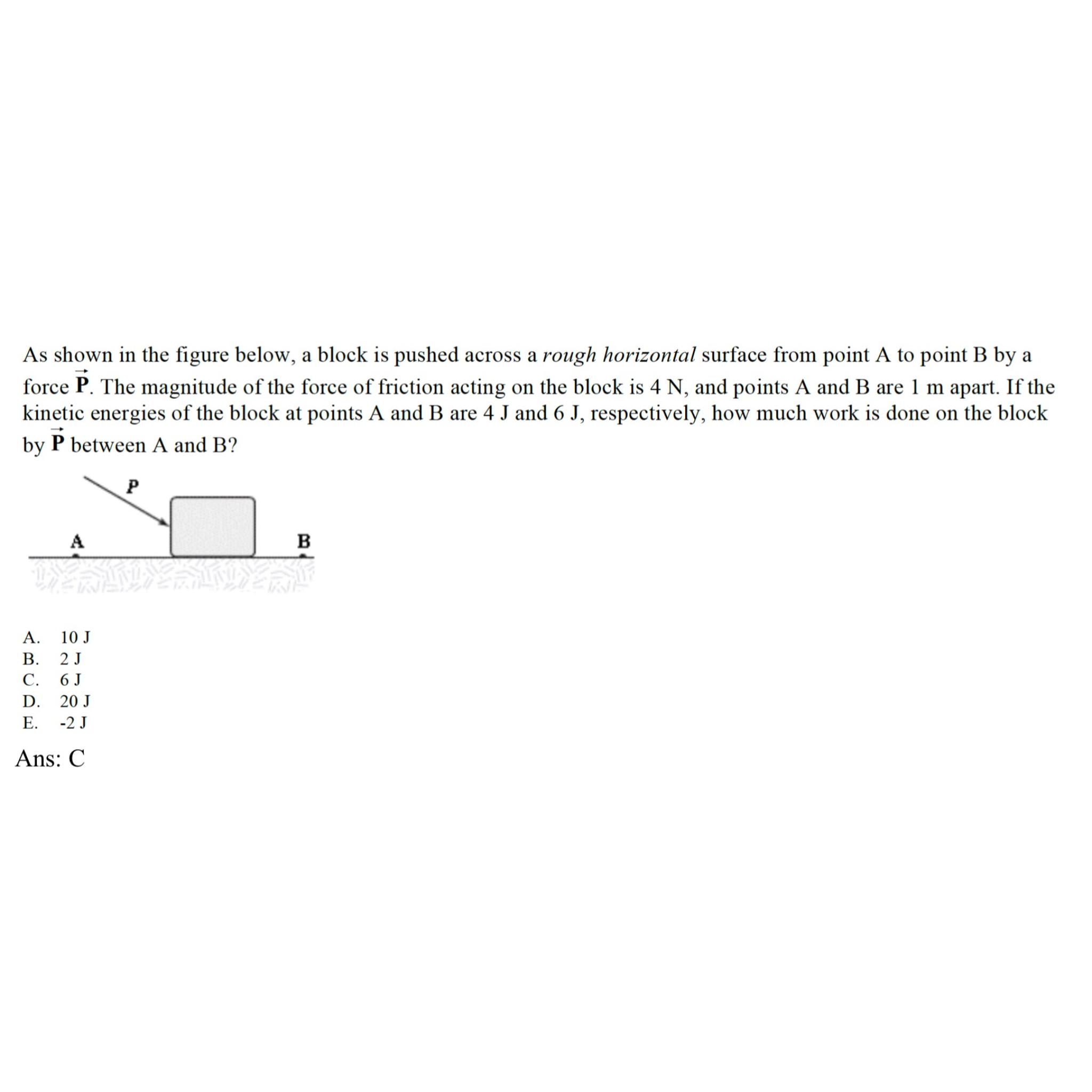 Solved As shown in the figure below, a block is pushed | Chegg.com