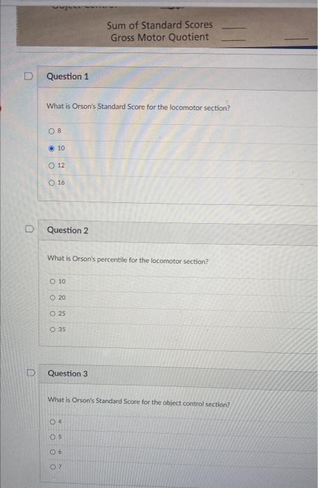 Solved Test of Gr Development- Test of Grc Development-؟What | Chegg.com