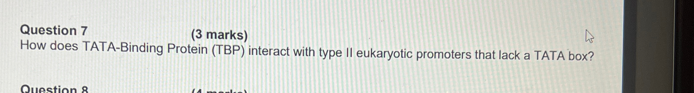 Solved How does TATA-Binding Protein (TBP) ﻿interact with | Chegg.com