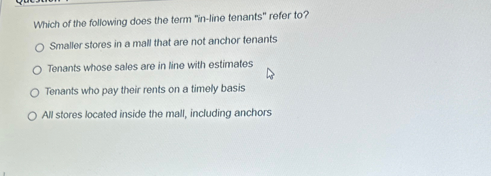 Solved Which of the following does the term "in-line | Chegg.com