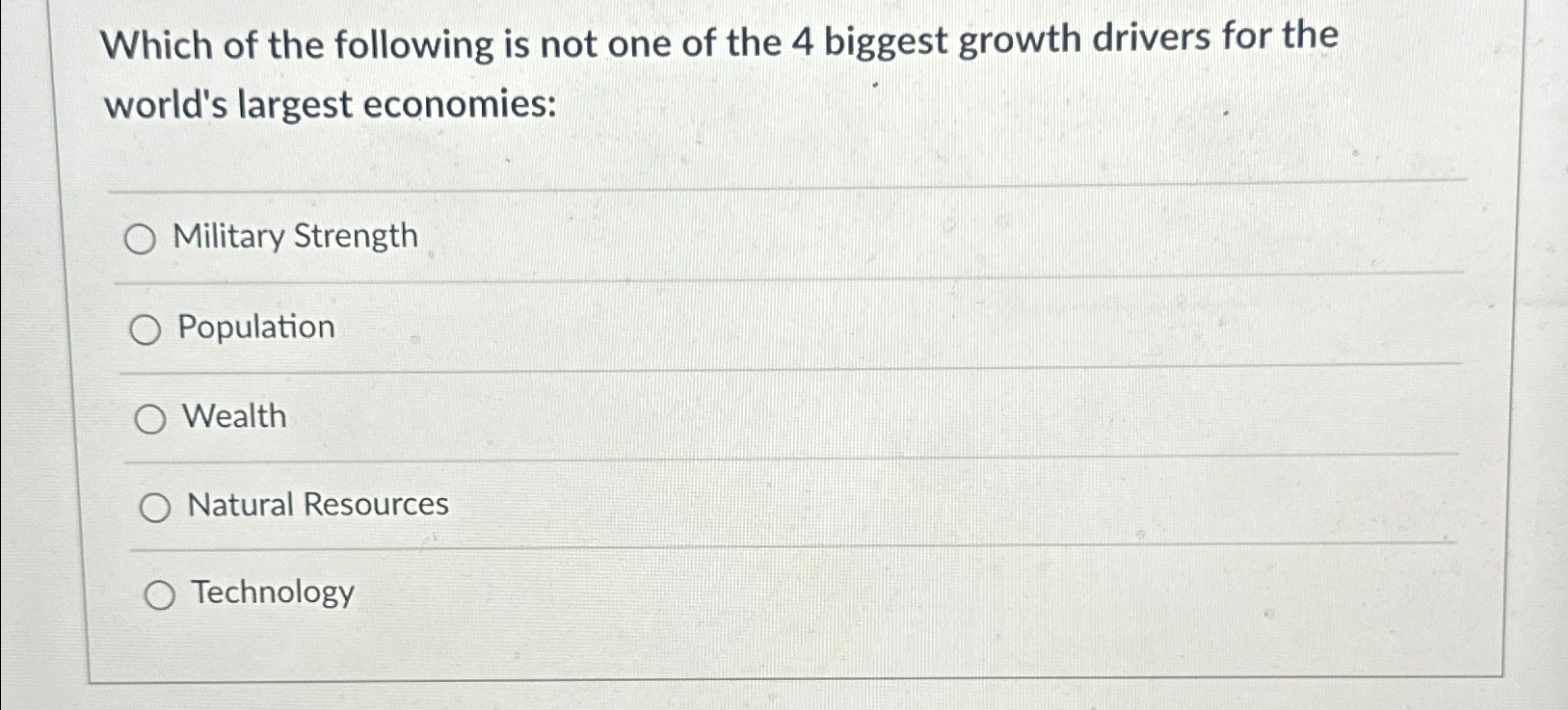 Solved Which of the following is not one of the 4 ﻿biggest | Chegg.com