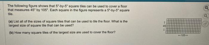 Solved The following figure shows that 5′′-by-5" square | Chegg.com