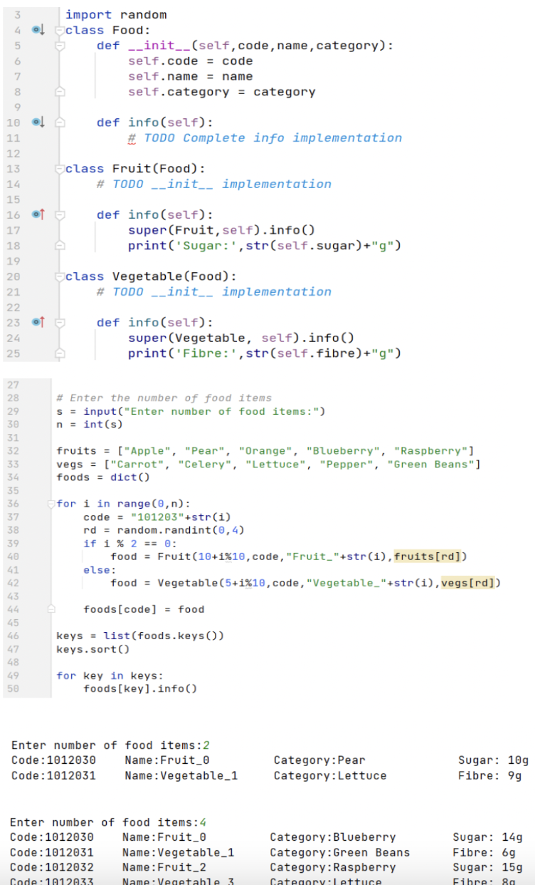 The restuarant.py program (attached) ﻿creates a | Chegg.com