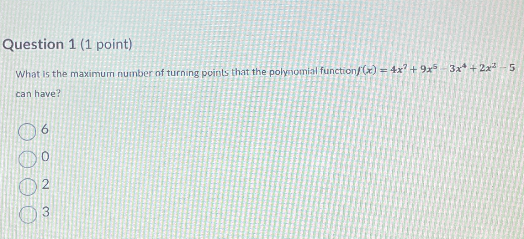 Solved Question 1 (1 point)What is the maximum number of | Chegg.com Solved Question 1 (1 point)What is the maximum number of | Chegg.com