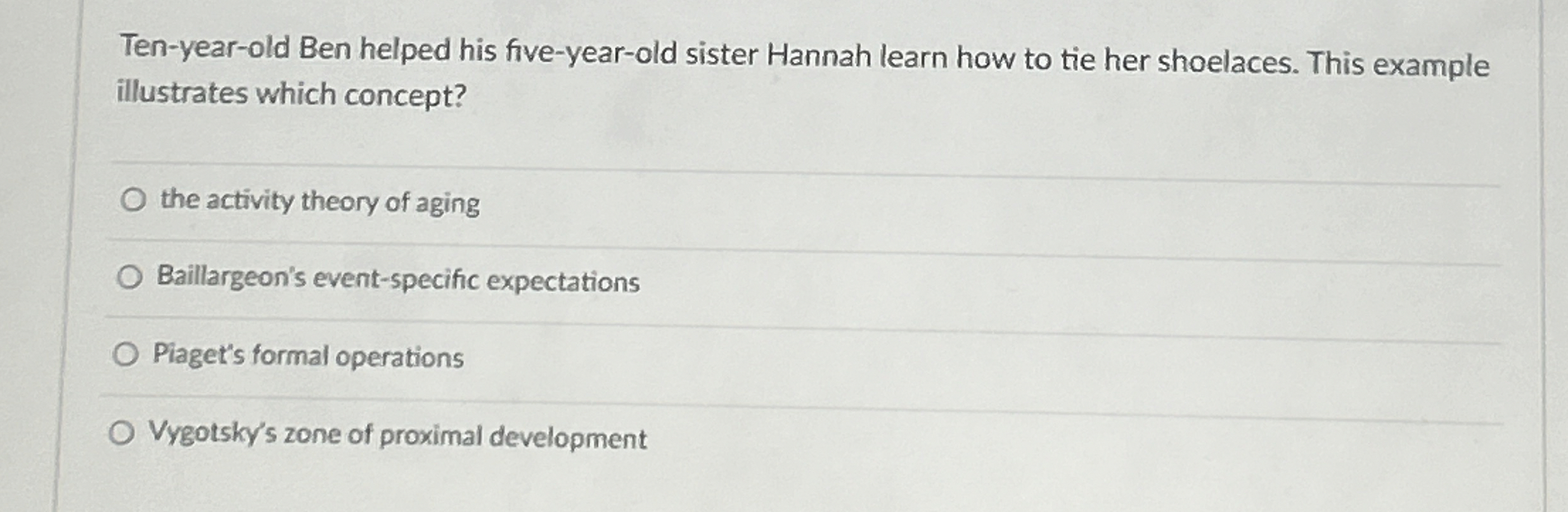 Solved Ten-year-old Ben helped his five-year-old sister | Chegg.com