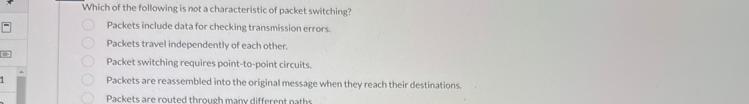 Solved Which of the following is not a characteristic of | Chegg.com