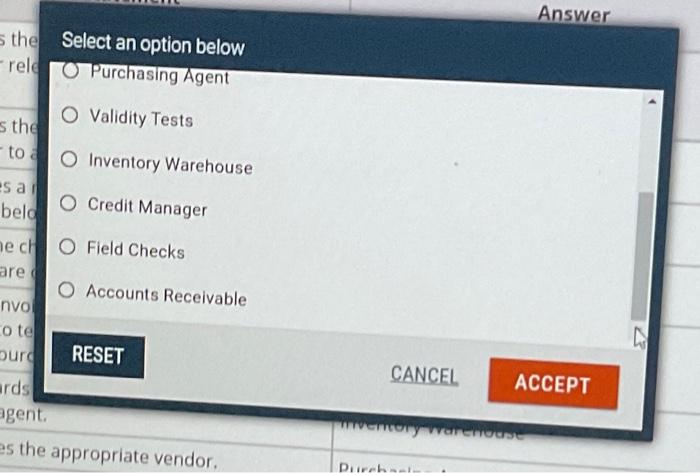 Solved elect from the option list provided the | Chegg.com