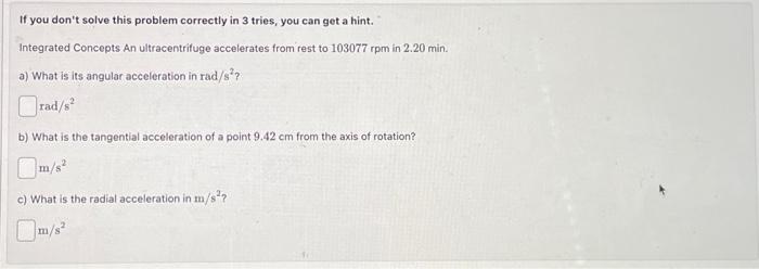 Solved If you don't solve this problem correctly in 3 tries, | Chegg.com