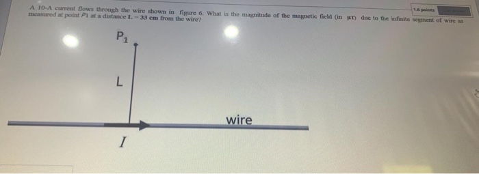 Solved A 10-A current flows through the wire shown in figure | Chegg.com