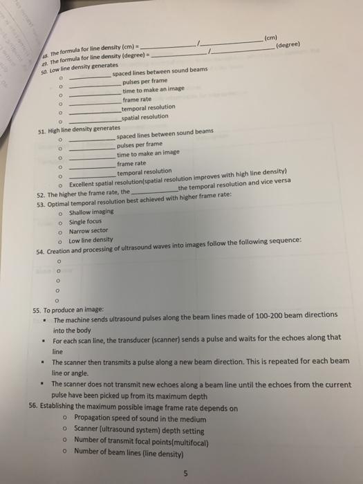 Solved All the formula for line density (cm) (cm) The | Chegg.com