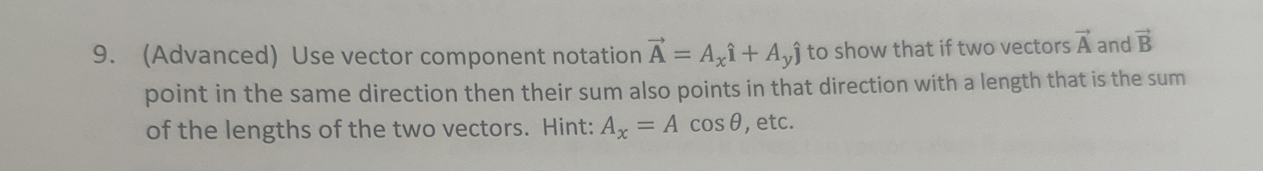 Solved (Advanced) ﻿Use vector component notation | Chegg.com
