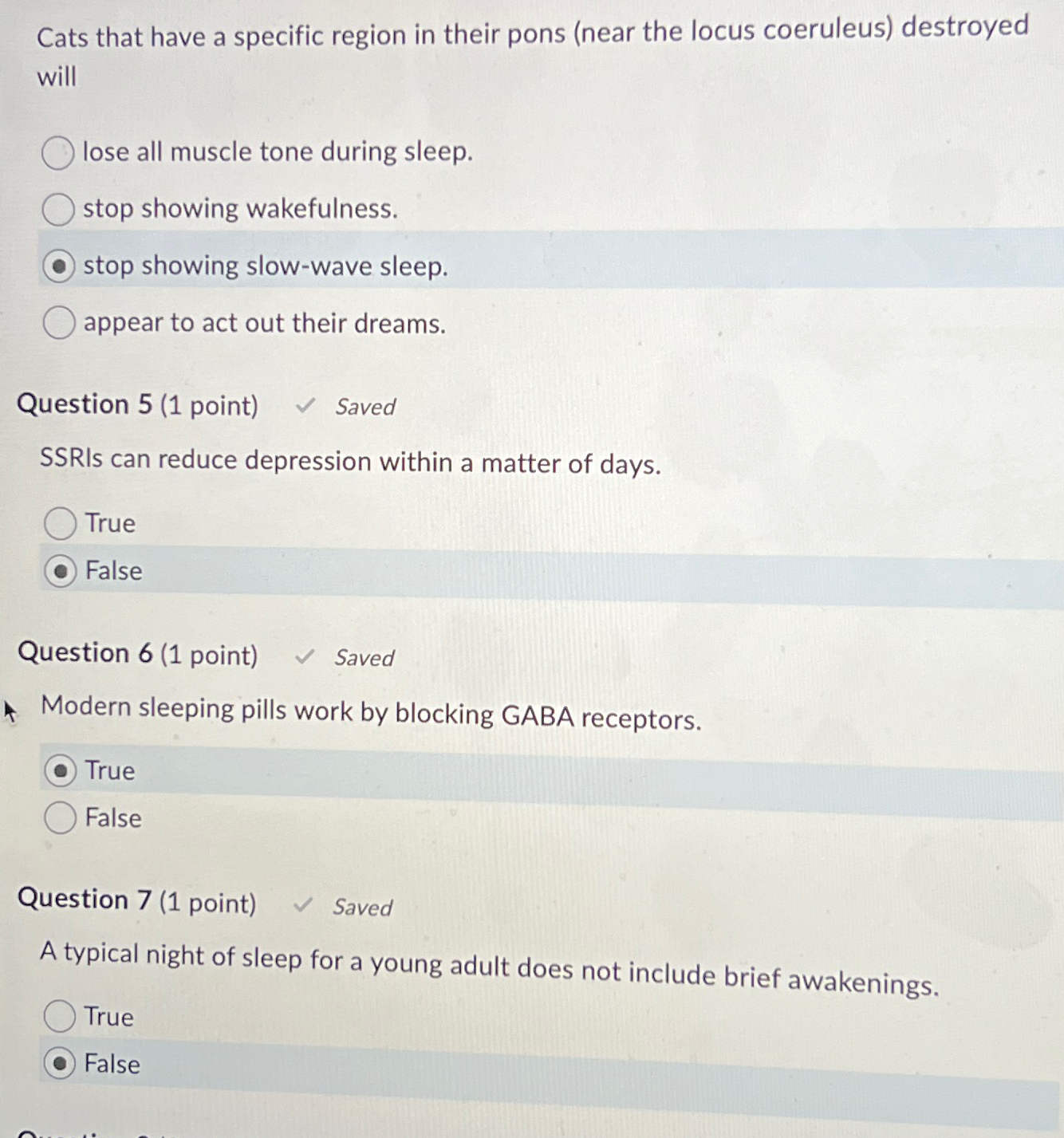 Solved Cats that have a specific region in their pons (near | Chegg.com