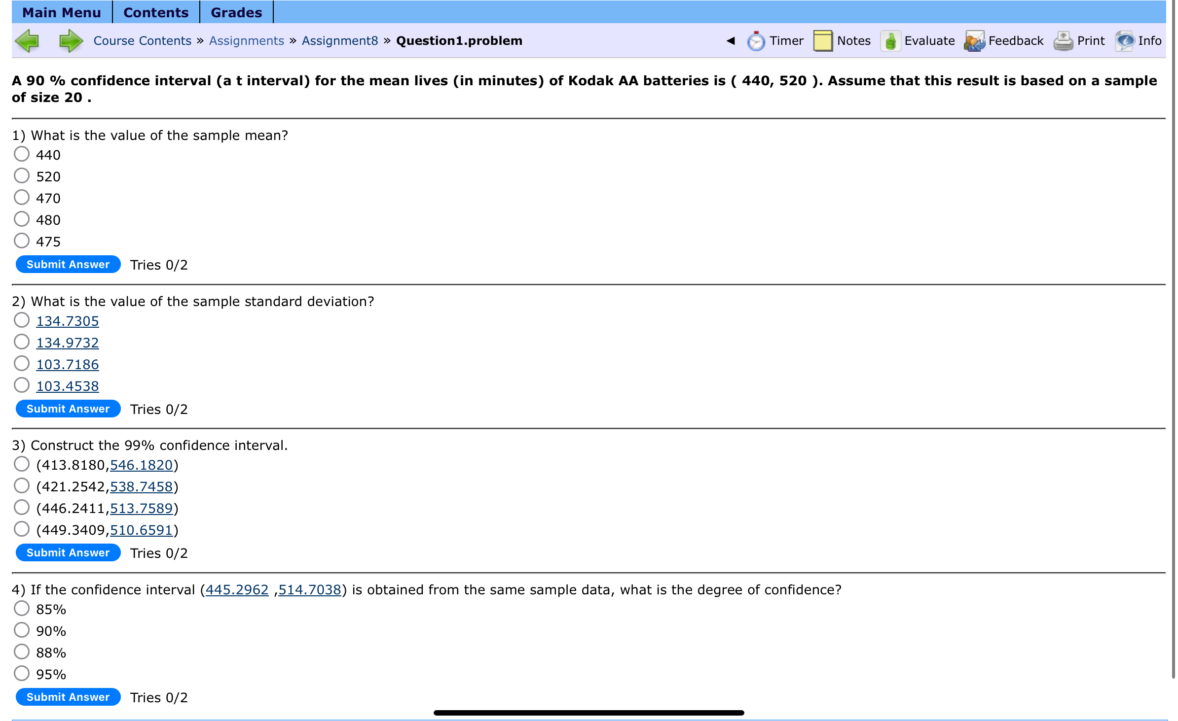 Solved Main MenuContentsGradesCourse Contents » ﻿Assignments | Chegg.com