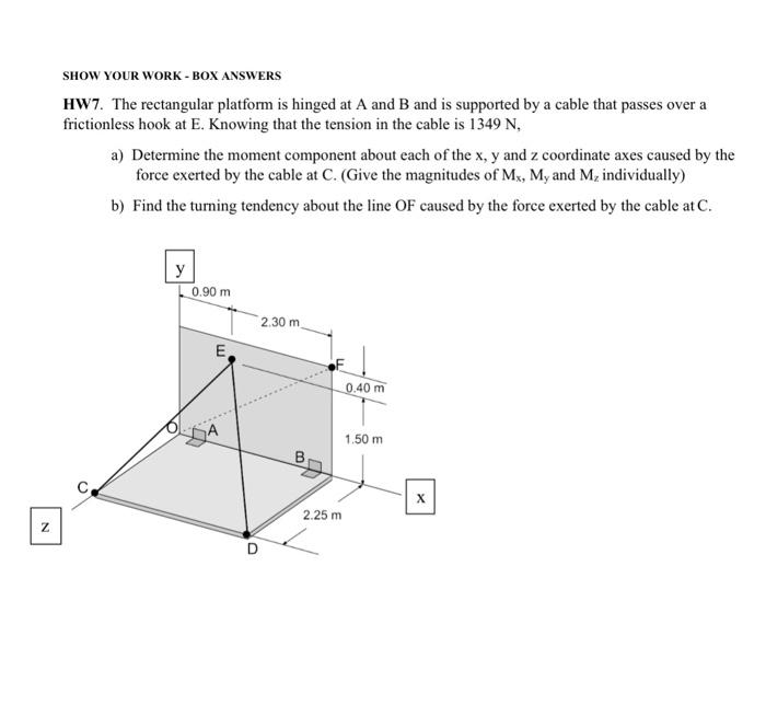 Solved STATICS QUESTION HELP. pleaseshow your work, I have | Chegg.com