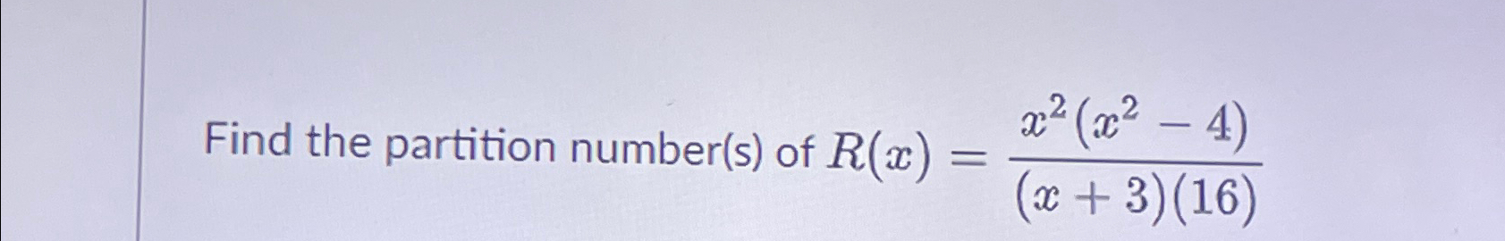 Solved Find the partition number(s) ﻿of | Chegg.com