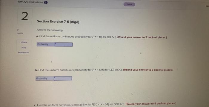 Solved Arswer the following: 6. Find the uniform continuous | Chegg.com