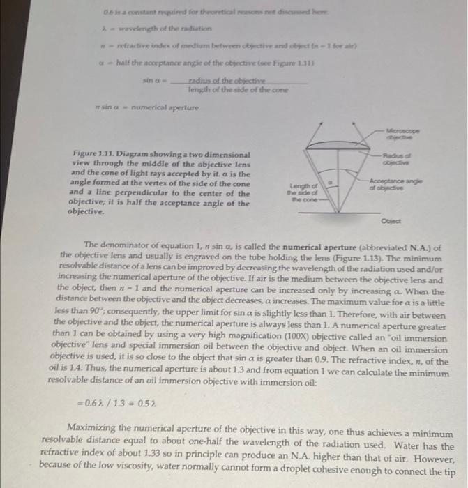 Solved In lab, you learned that magnification and field | Chegg.com