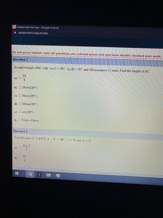 Solved Assessment Services - Google Chrome | Chegg.com
