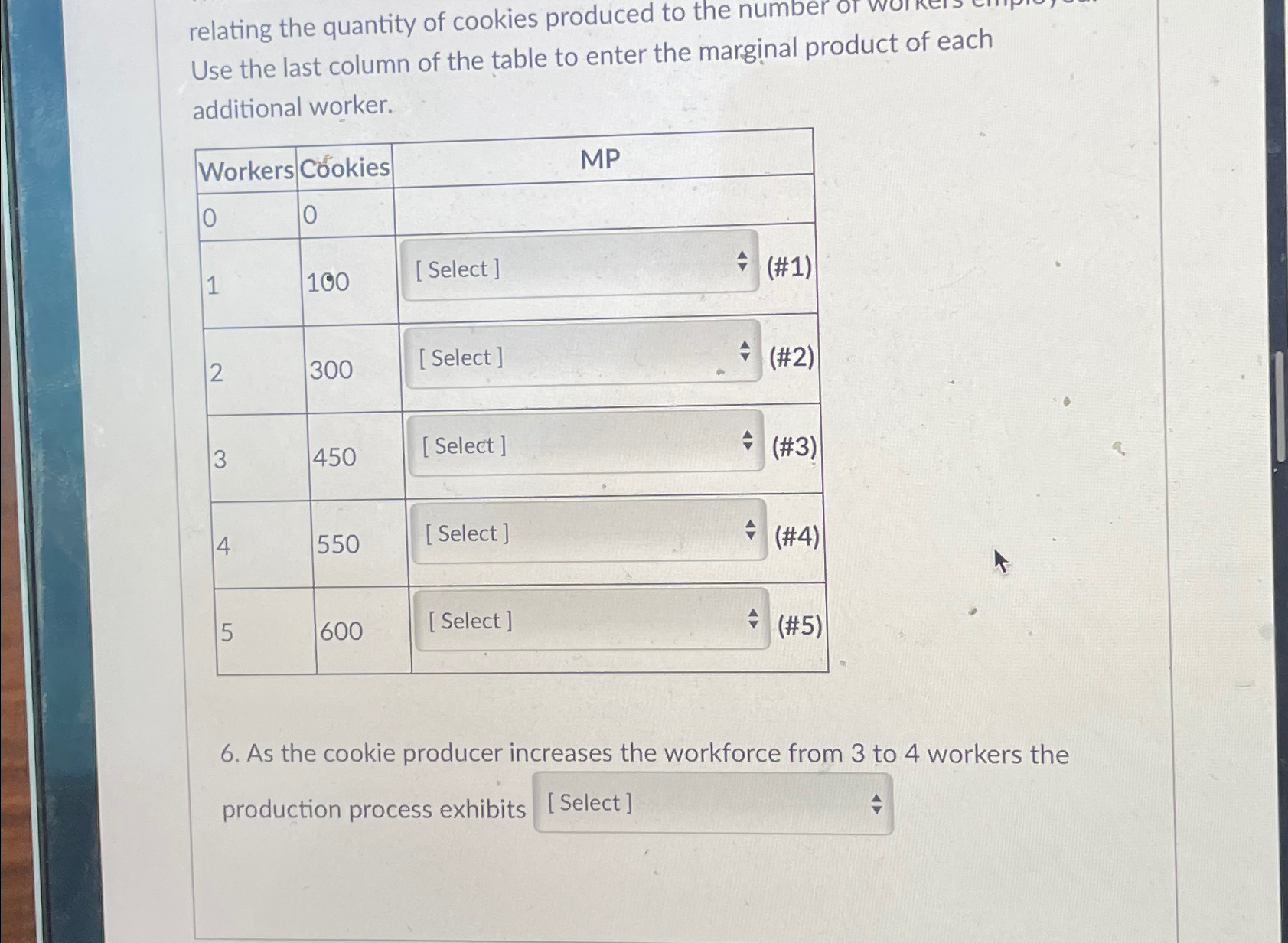 Solved relating the quantity of cookies produced to the | Chegg.com