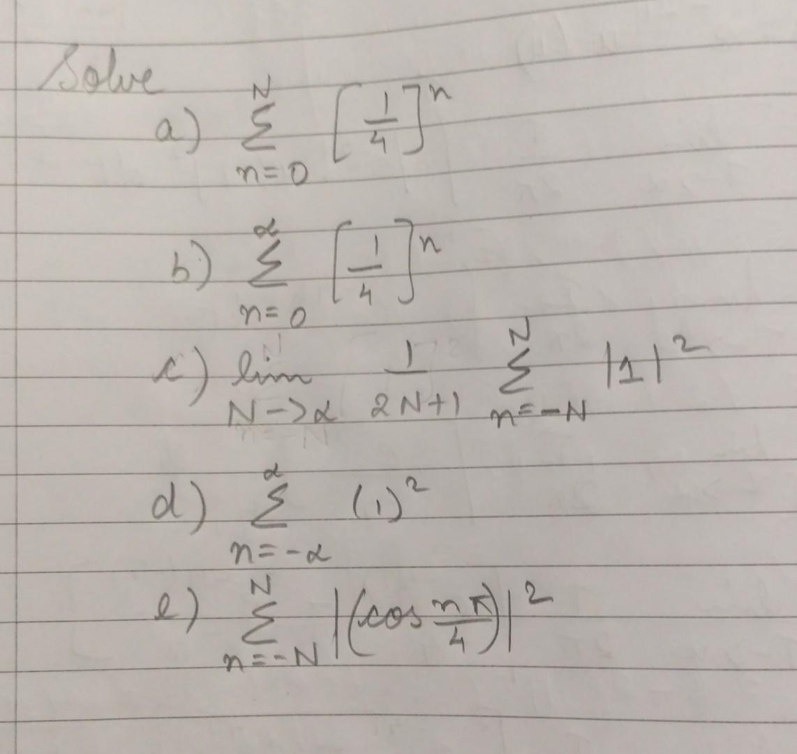 Solved Please solve all the sub divisions with the formulas | Chegg.com