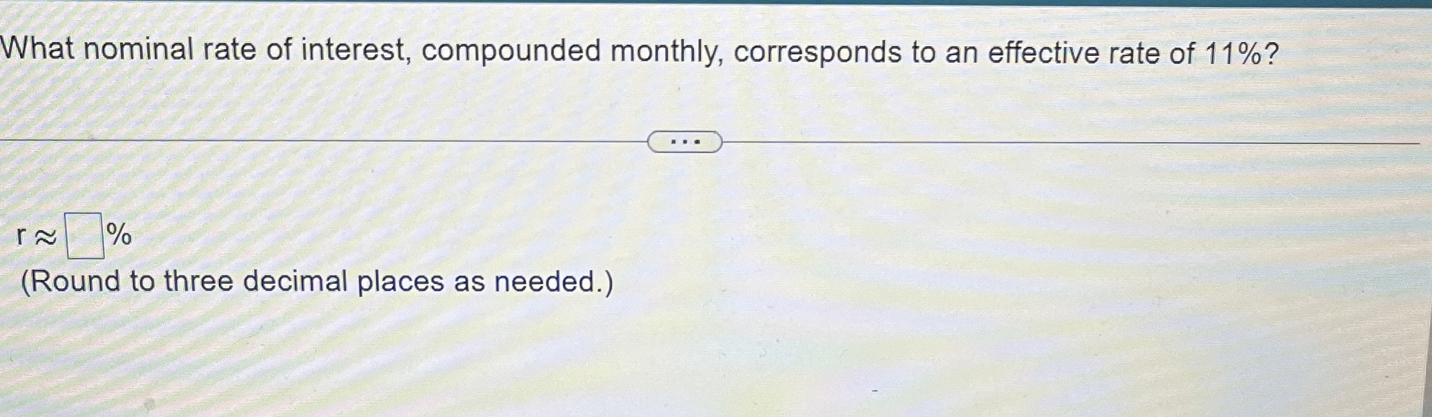 Solved What nominal rate of interest, compounded monthly, | Chegg.com
