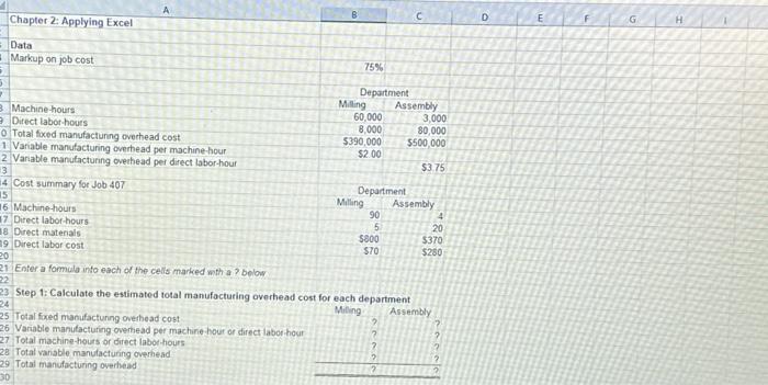 Solved Step 1: Calculate the estimated total manufacturing | Chegg.com
