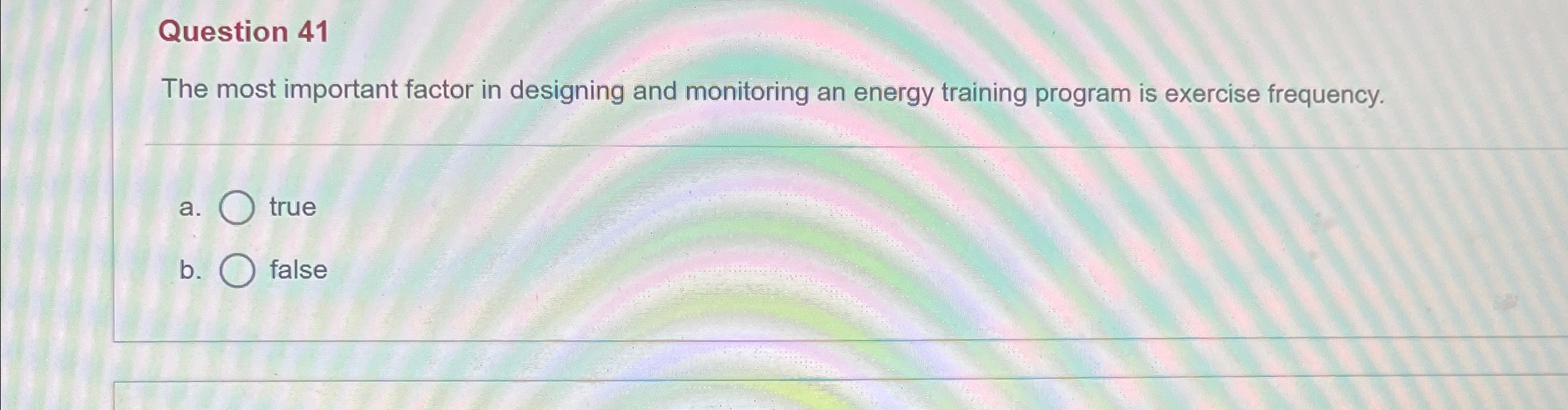 Solved Question 41The most important factor in designing and | Chegg.com