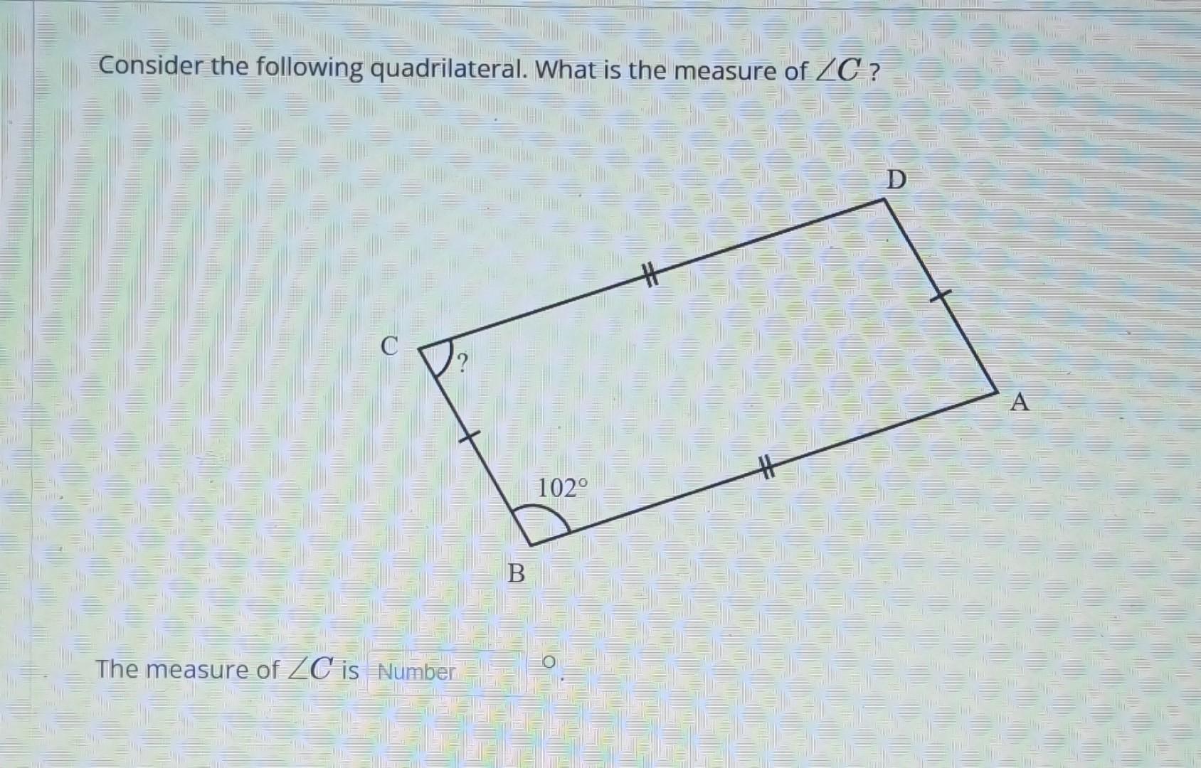Solved Consider the following quadrilateral. What is the | Chegg.com
