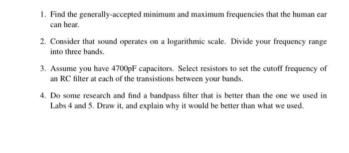 Solved 1. Find the generally-accepted minimum and maximum | Chegg.com