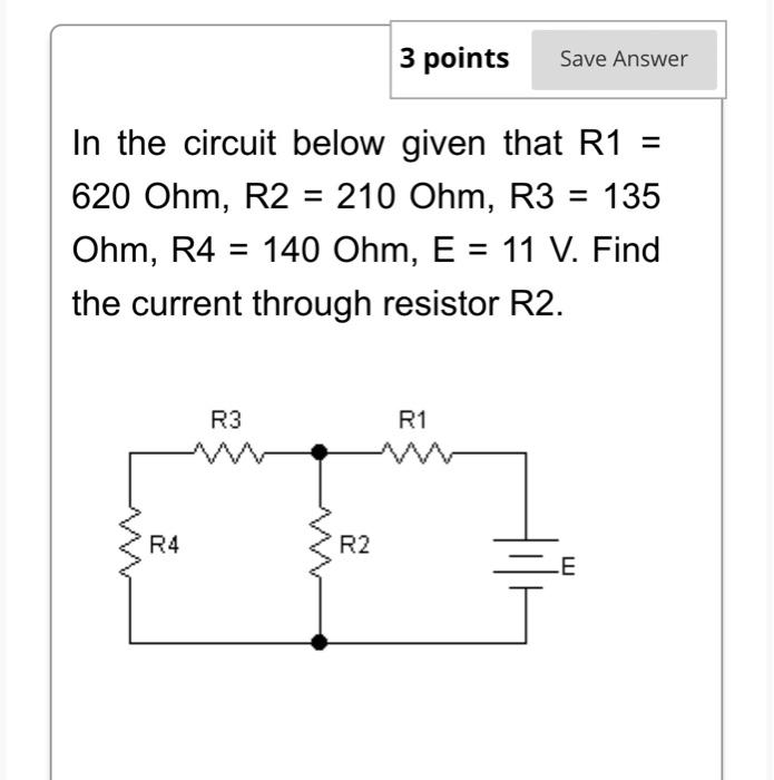 Solved In the circuit below given that R1= | Chegg.com