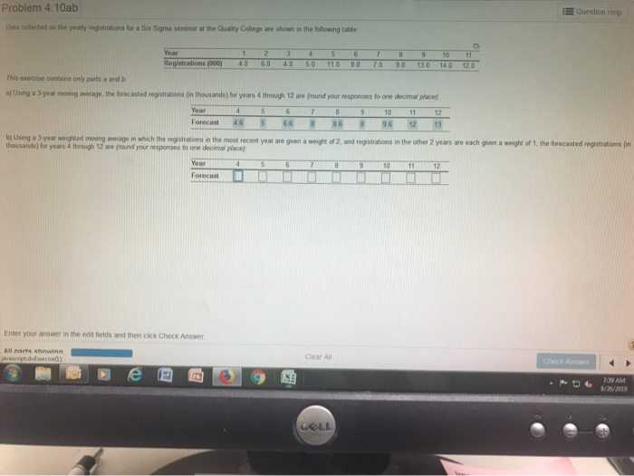 Solved Problem 4 10ab Question Help Data Collected On The Chegg solved-problem-4-10ab-question-help-data-collected-on-the-chegg