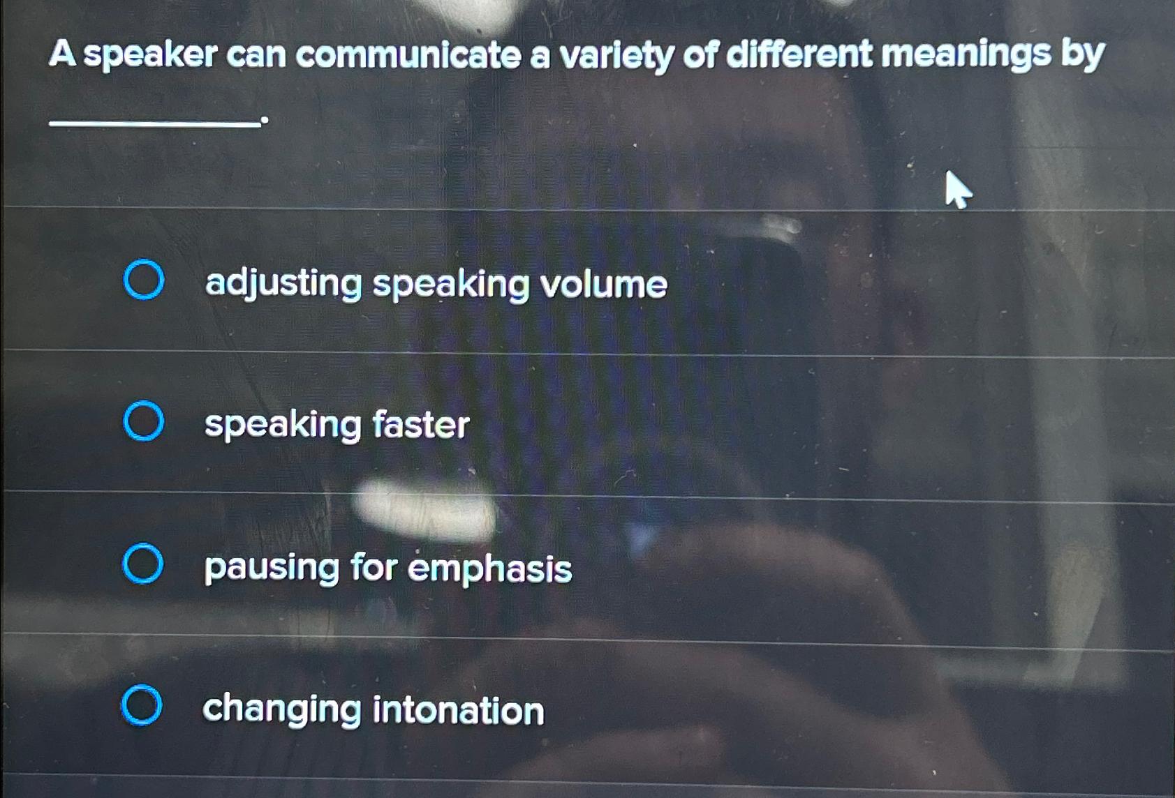 Solved A speaker can communicate a variety of different | Chegg.com