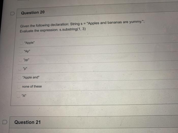 Solved Given The Following Declarations String St Banana