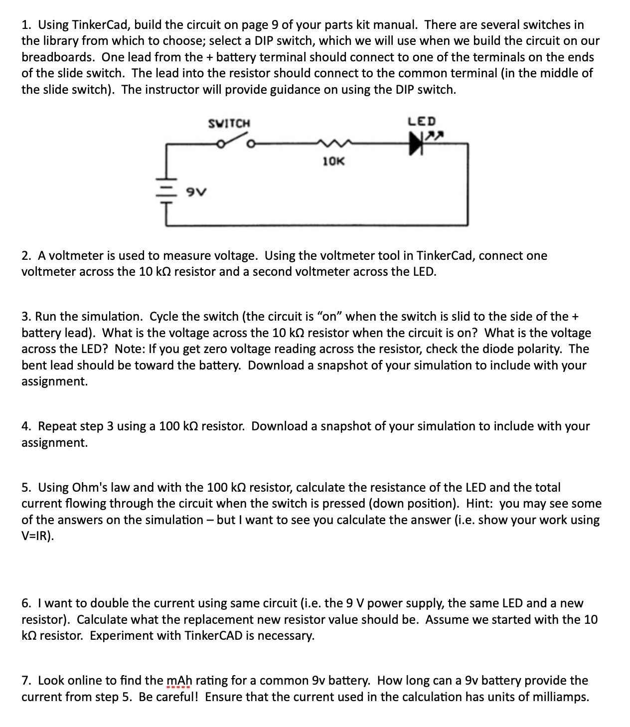 Solved Using TinkerCad, build the circuit on page 9 ﻿of your | Chegg.com