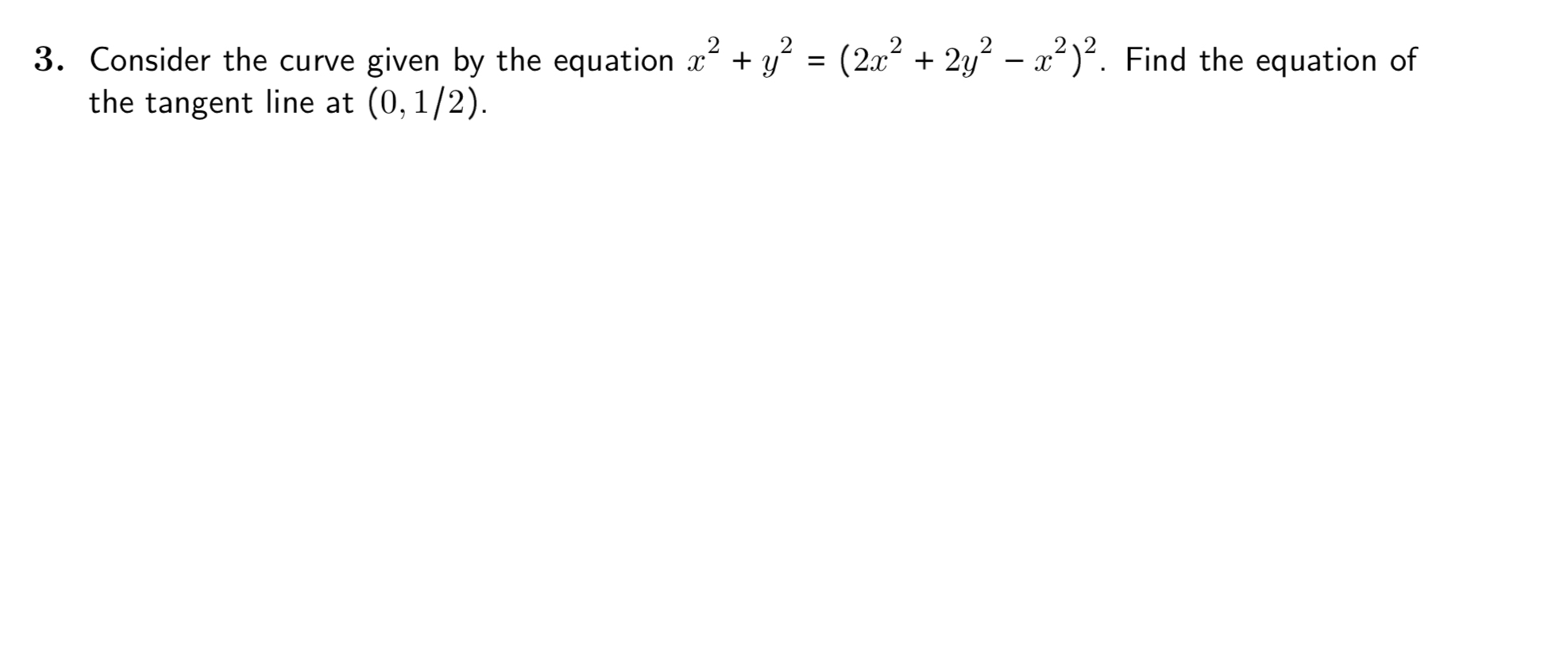 Solved Consider the curve given by the equation | Chegg.com