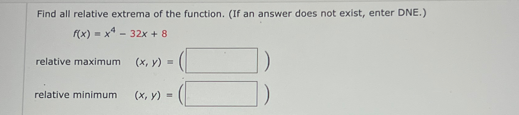 Solved Find all relative extrema of the function. (If an | Chegg.com