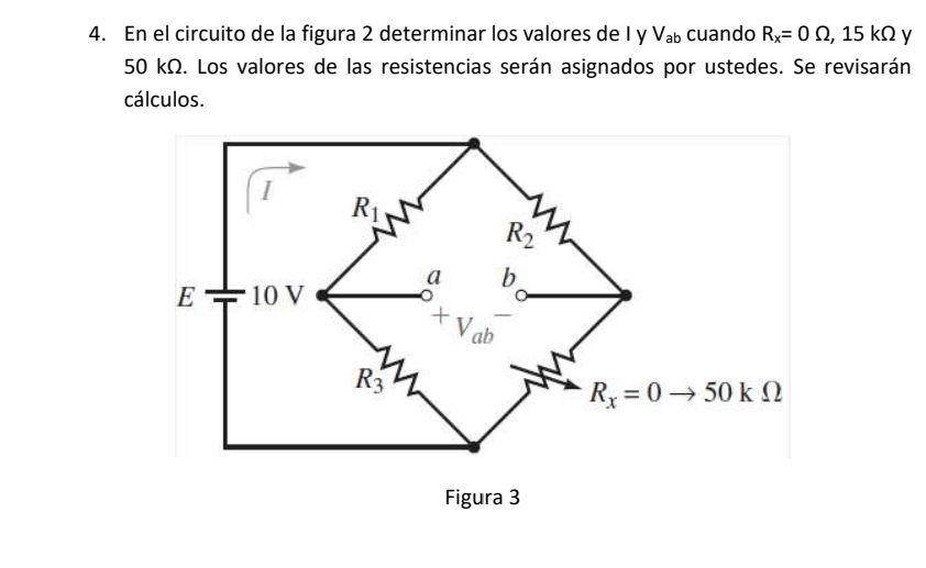 Solved En el circuito de la figura 2 ﻿determinar los valores | Chegg.com