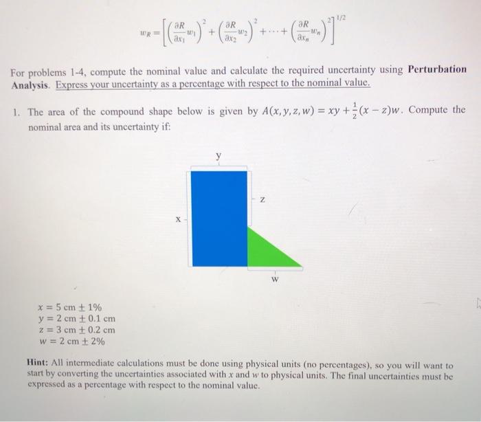 Solved 27 1/2 aR aR WR + ++ aR -10 ax axi For problems 1-4, | Chegg.com