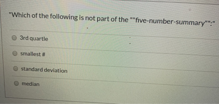 Solved "Which of the following is not part of the | Chegg.com
