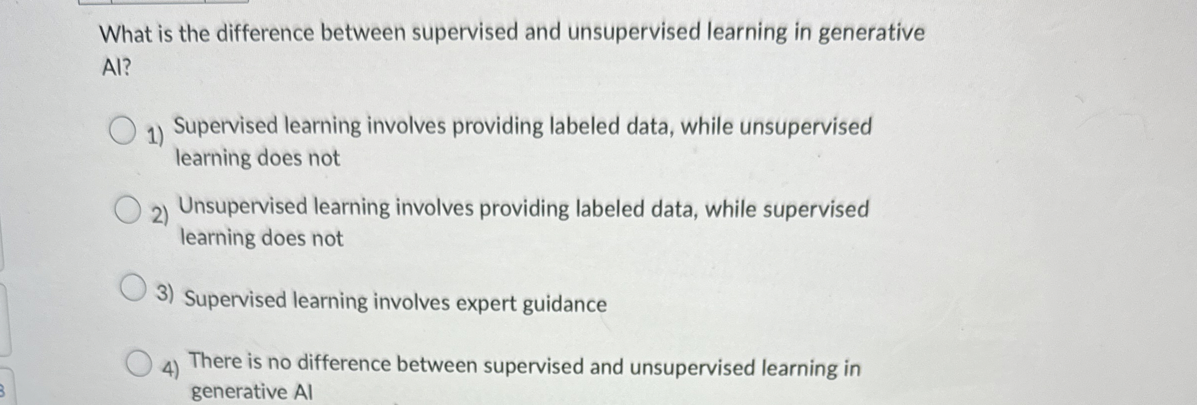 Solved What is the difference between supervised and | Chegg.com
