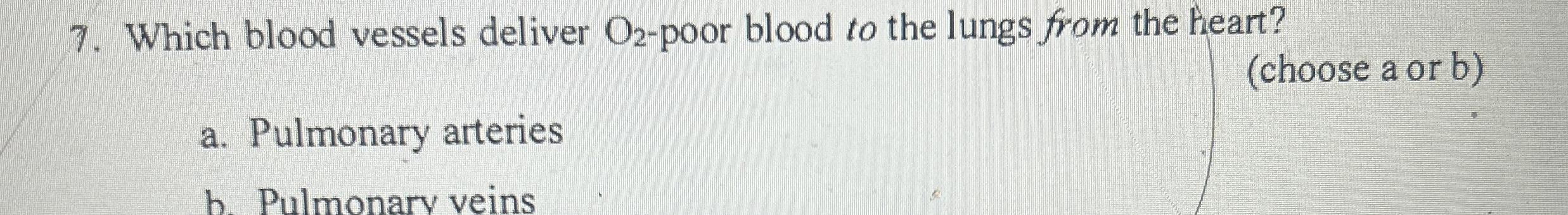 Solved Which blood vessels deliver O2-poor blood to the | Chegg.com