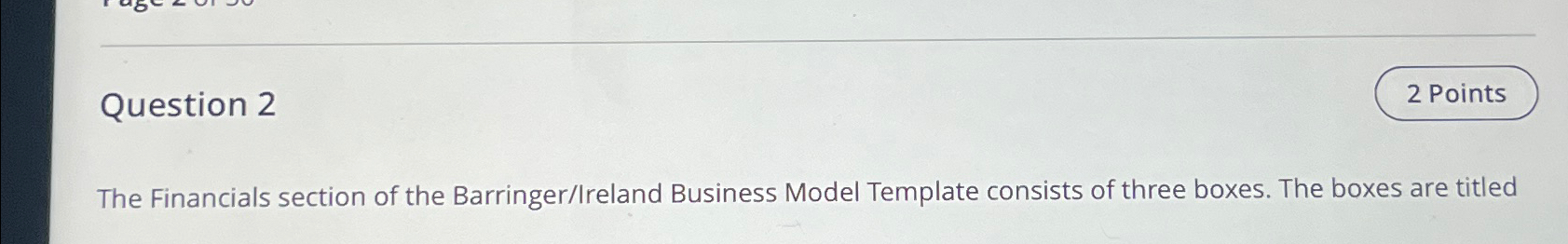 Solved Question 2The Financials section of the | Chegg.com