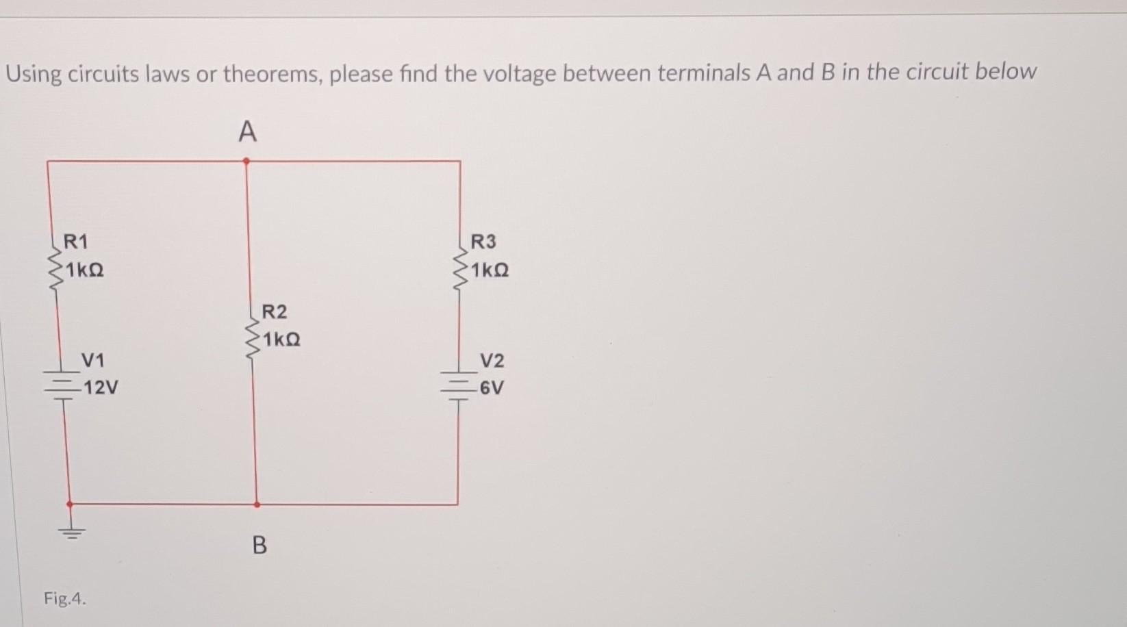 Solved Using circuits laws or theorems, please find the | Chegg.com