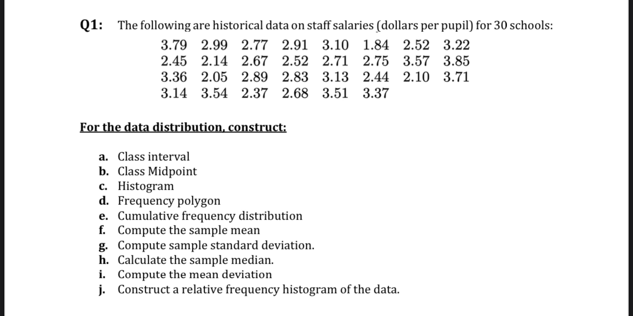 Solved by an EXPERT Q1: The following are historical data on staff | Chegg.com