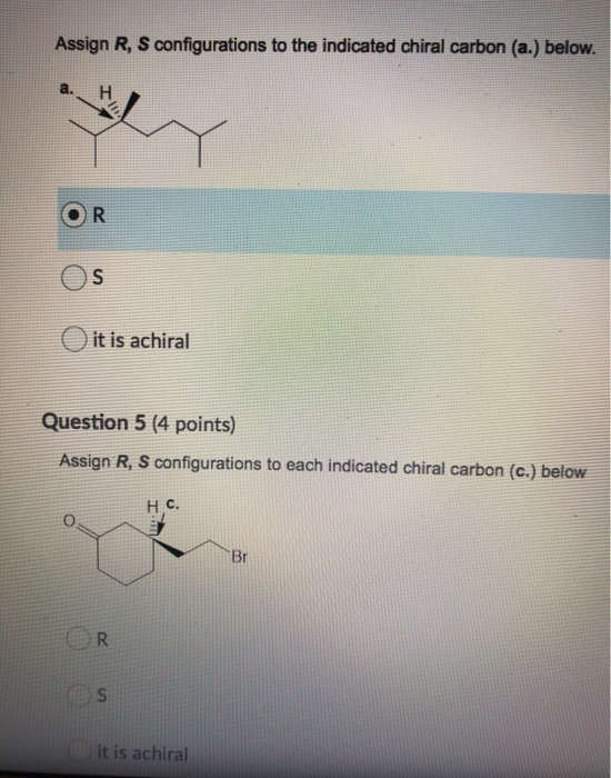 Solved Assign R, S configurations to the indicated chiral | Chegg.com